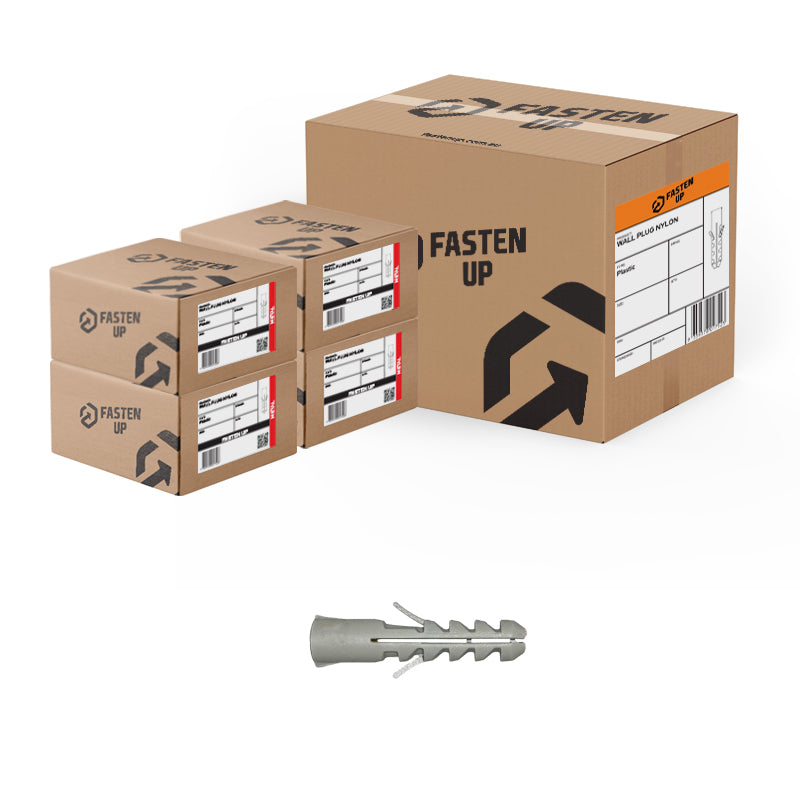 Wall Plugs Nylon 6mm x 30mm Carton 2000 – Fasten Up