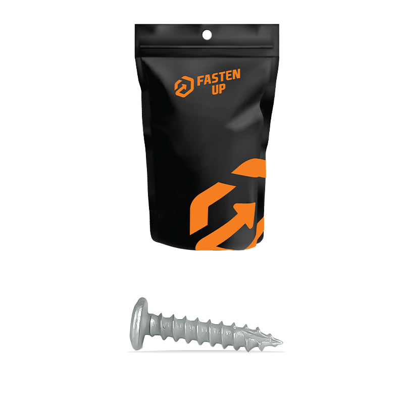 8G x 12mm Wafer Head Metal Tek GAL - Pack 100 – Fasten Up