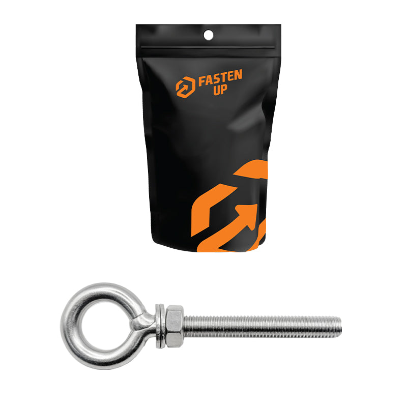 M6 x 40mm Eye Bolt Kit 304 Stainless - Qty 1 – Fasten Up