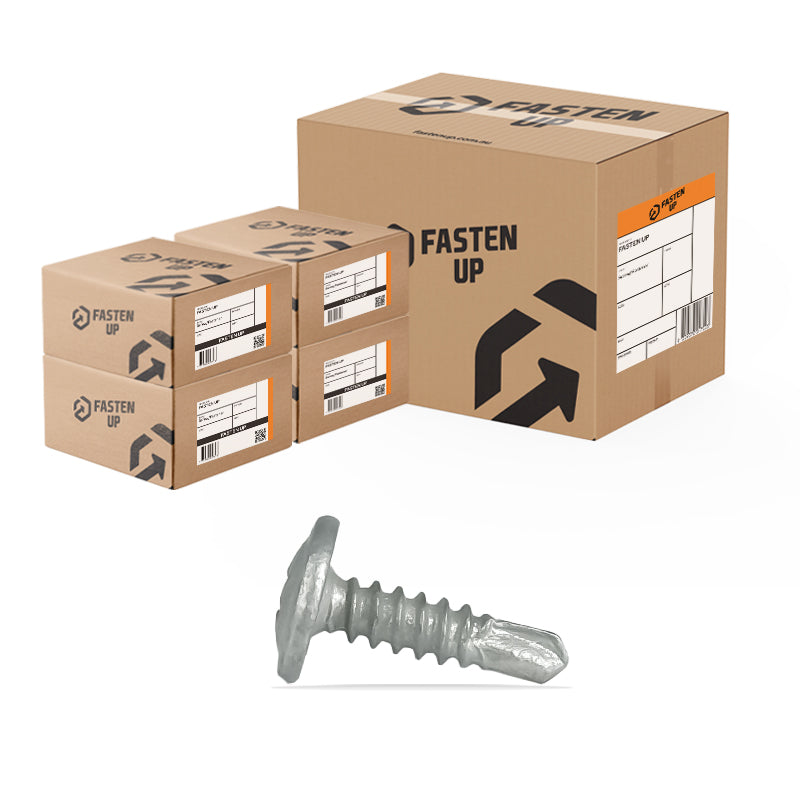 8G x 16mm Wafer Button Head Metal Tek GAL - Carton 2000 – Fasten Up