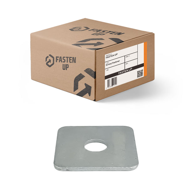 Square Washers M16 x 50mm x 3mm GAL - Box 50 – Fasten Up
